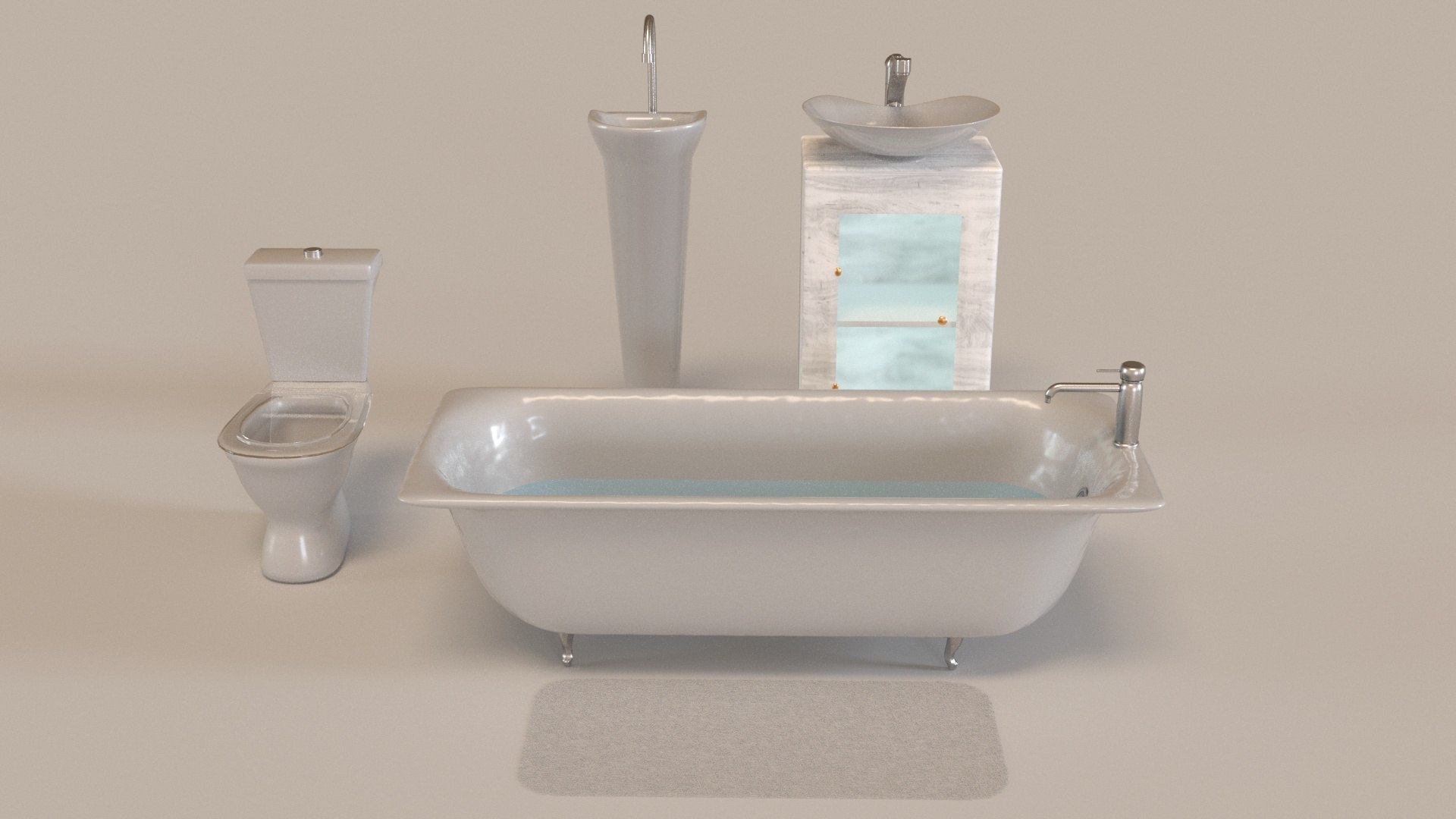 Bathroom Collection 3D Model - TurboSquid 1794182