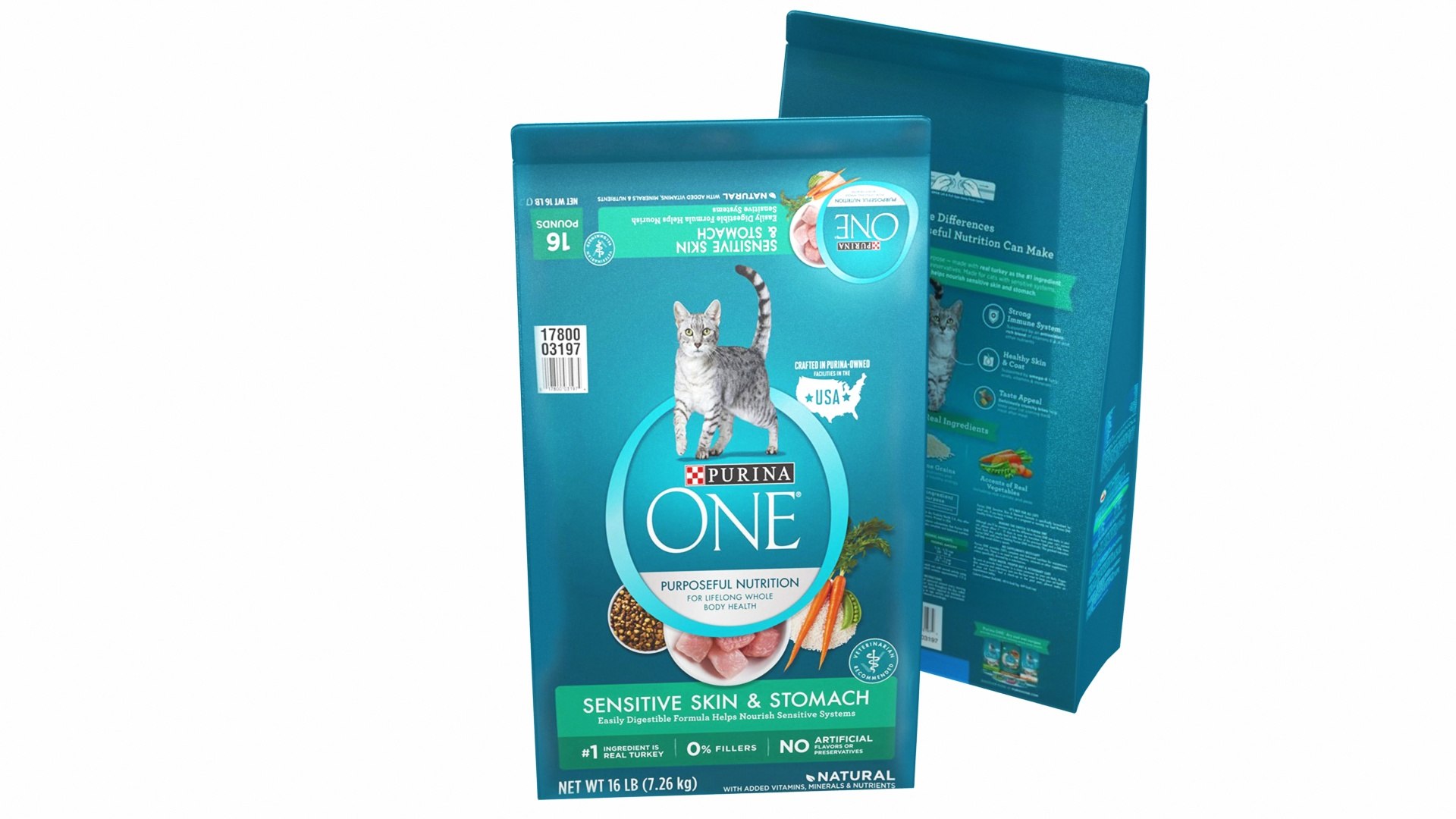 3D Model Purina One Puroseful Nutrition Cat Food - TurboSquid 1731024