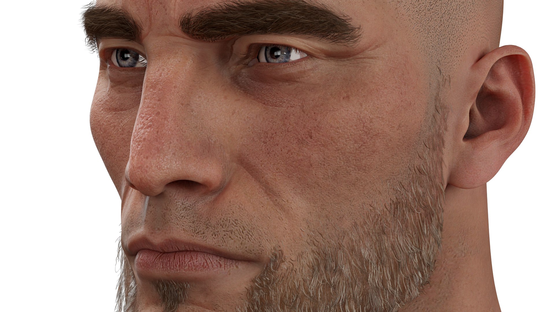3D Carlos Realistic model of male head model - TurboSquid 1842920