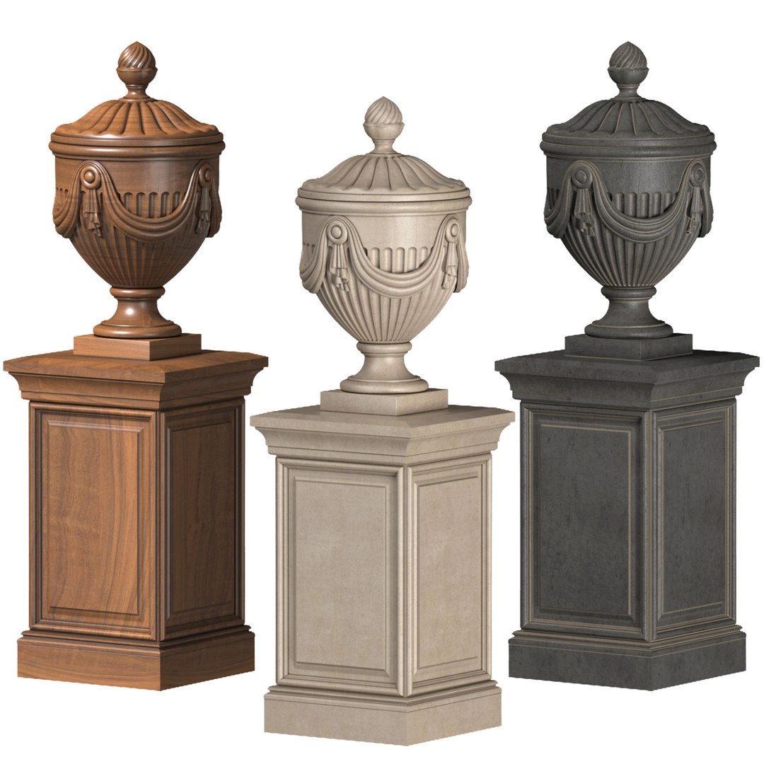 Classic Outdoor Vase 3D Model - TurboSquid 2101814