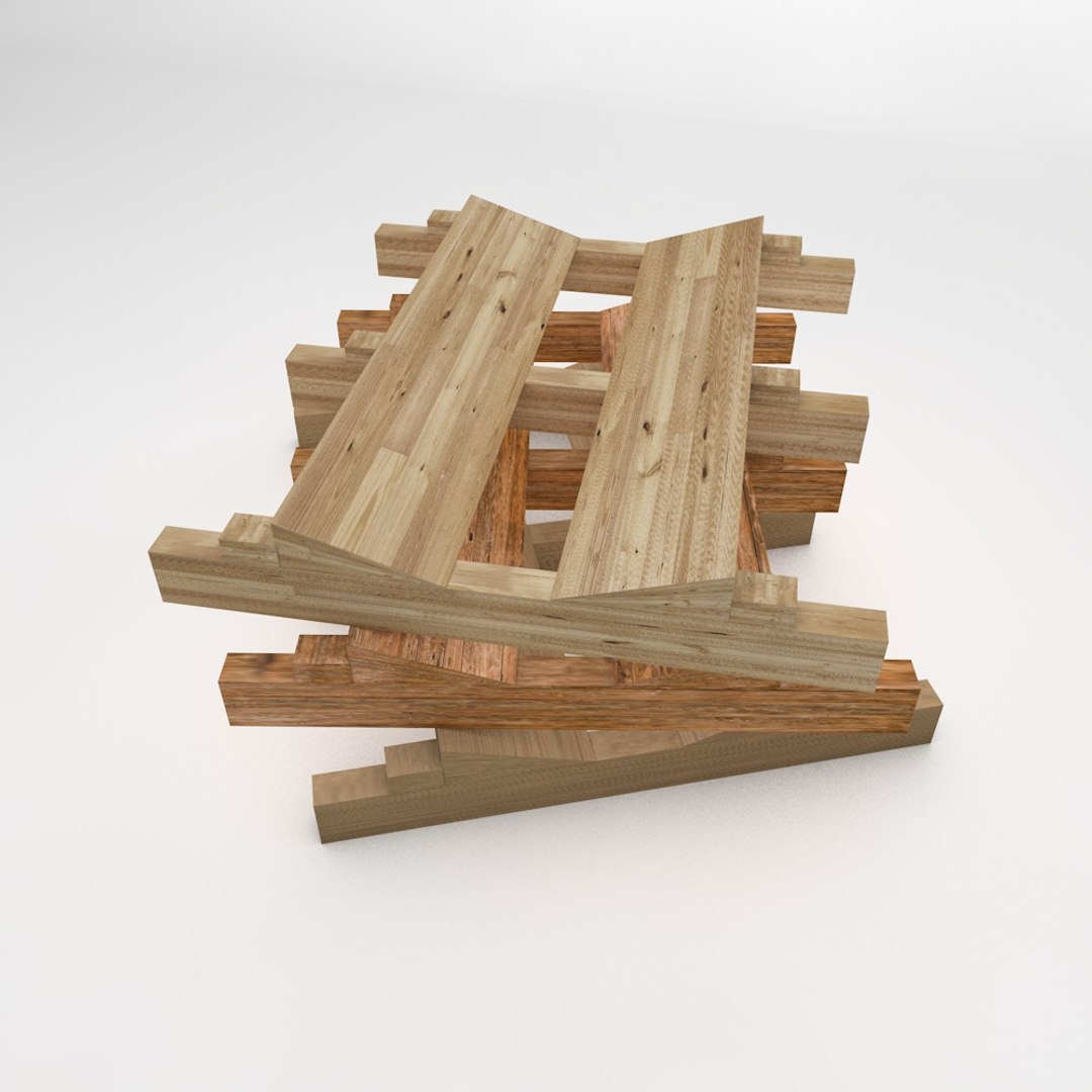 3D Wood Pallet Wedges - TurboSquid 1379463