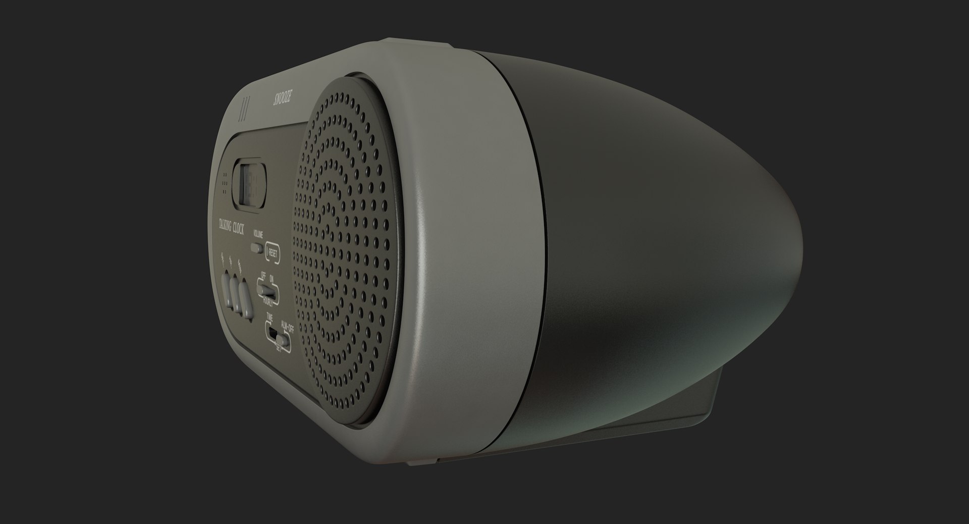 Realistic Snooze Talking Clock 3D Model - TurboSquid 1294961