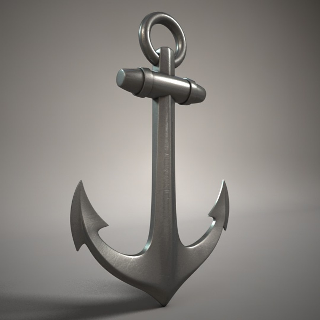 Iron Anchor 3d Model