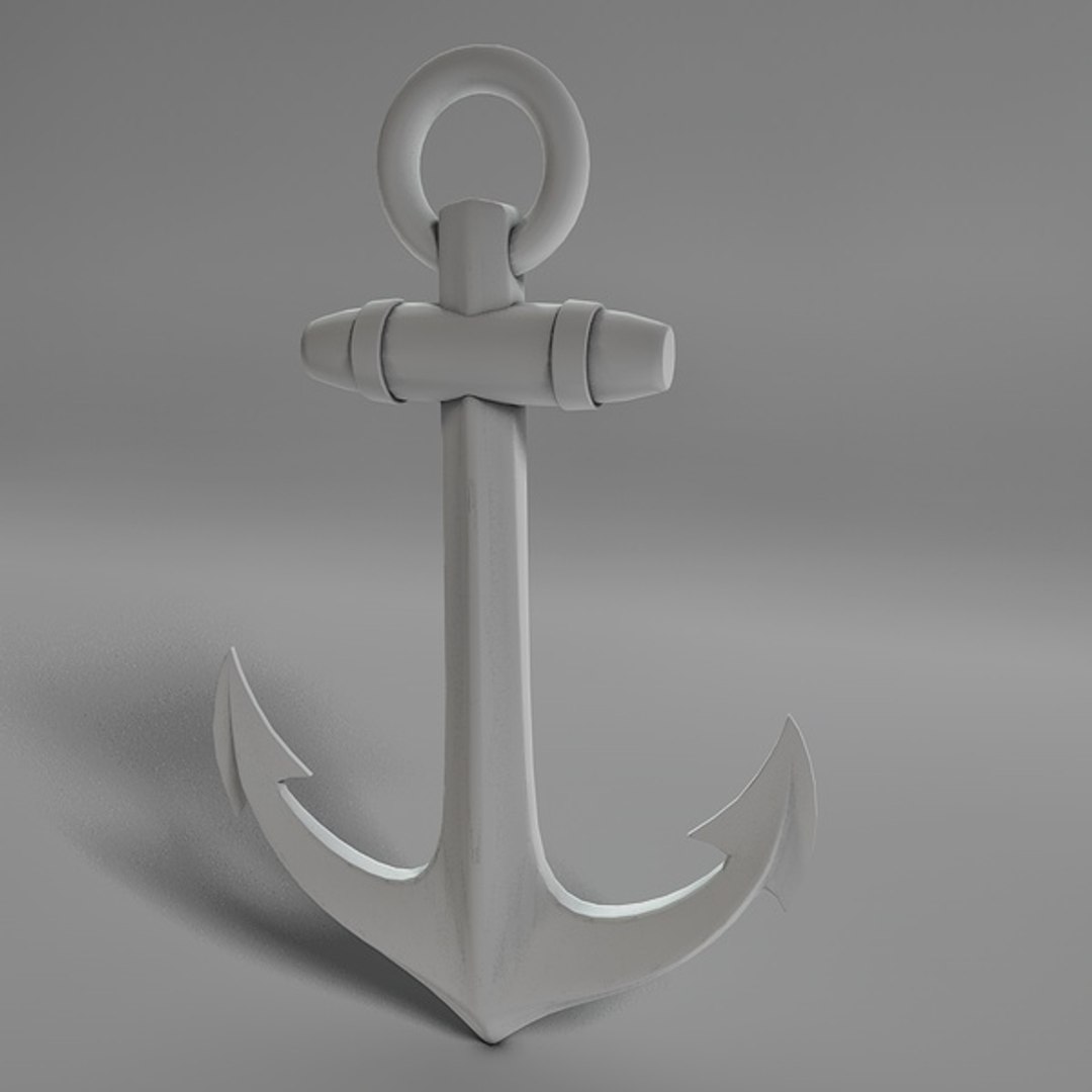 Iron Anchor 3d Model