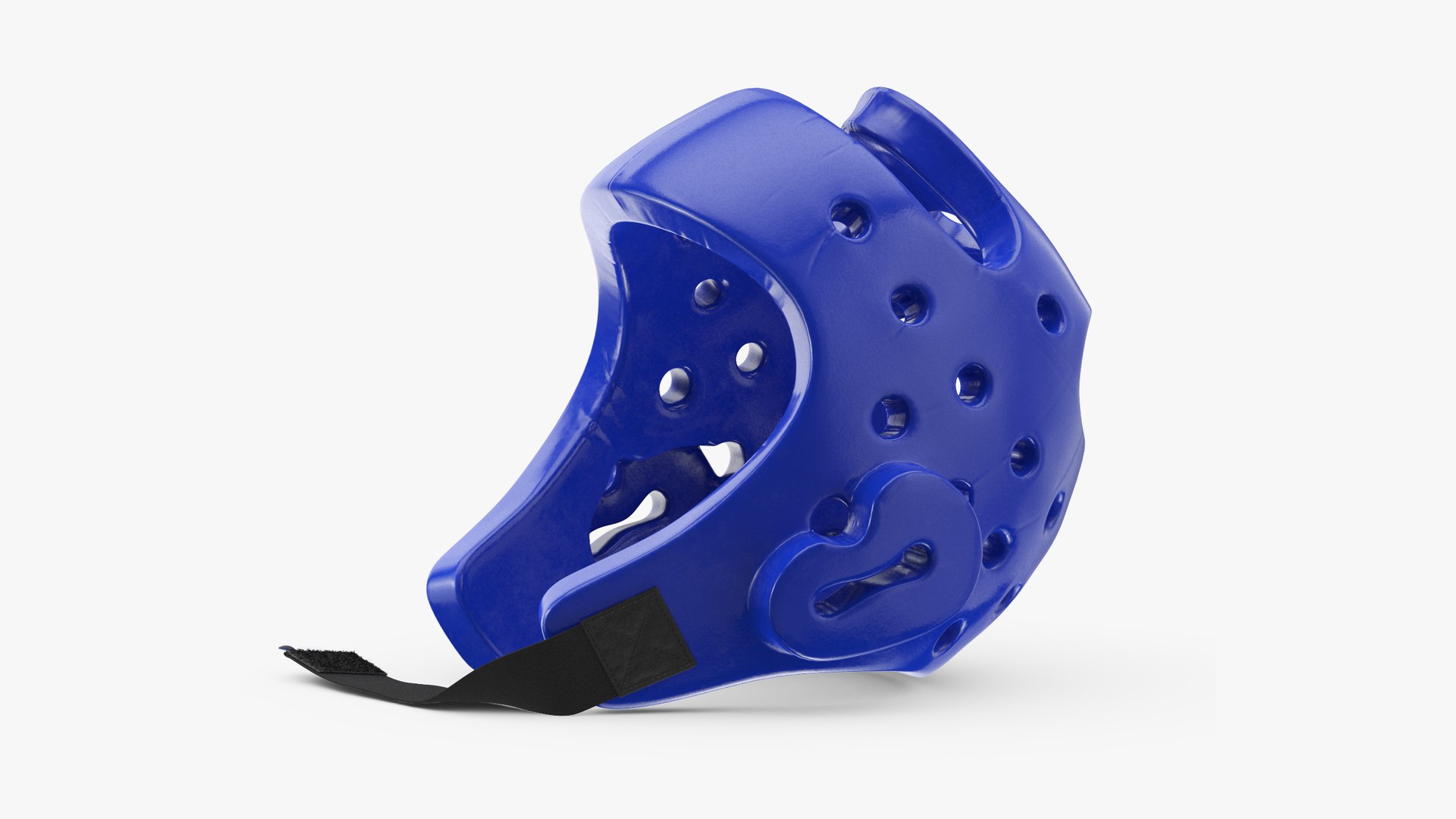 Karate Helmet Blue 3D model - TurboSquid 2086225