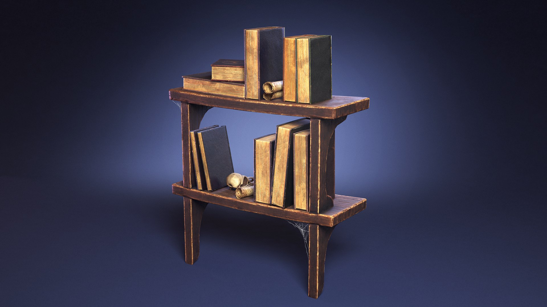 3D Book Shelf - TurboSquid 1647701