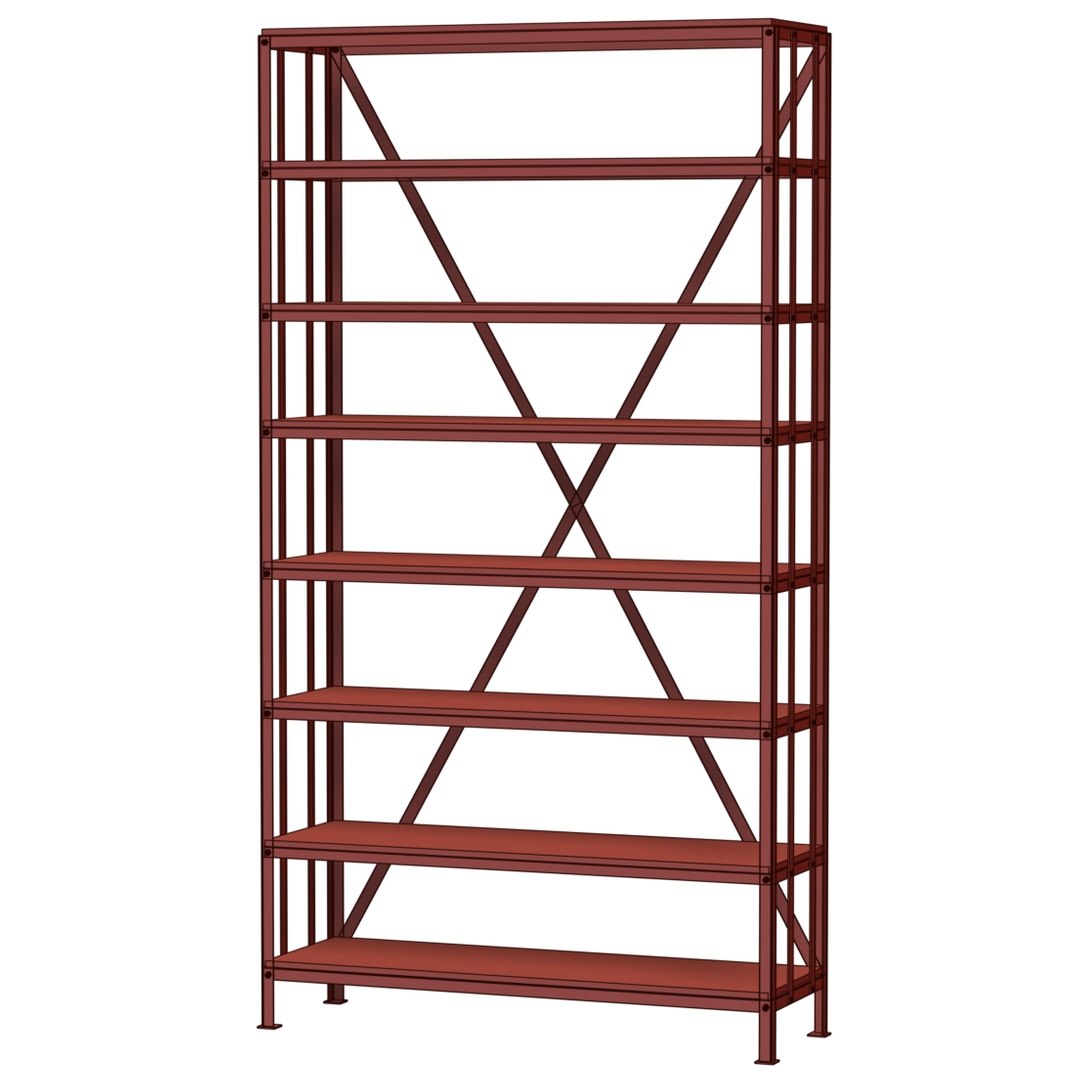 Metal Rack 3D Model - TurboSquid 1656320