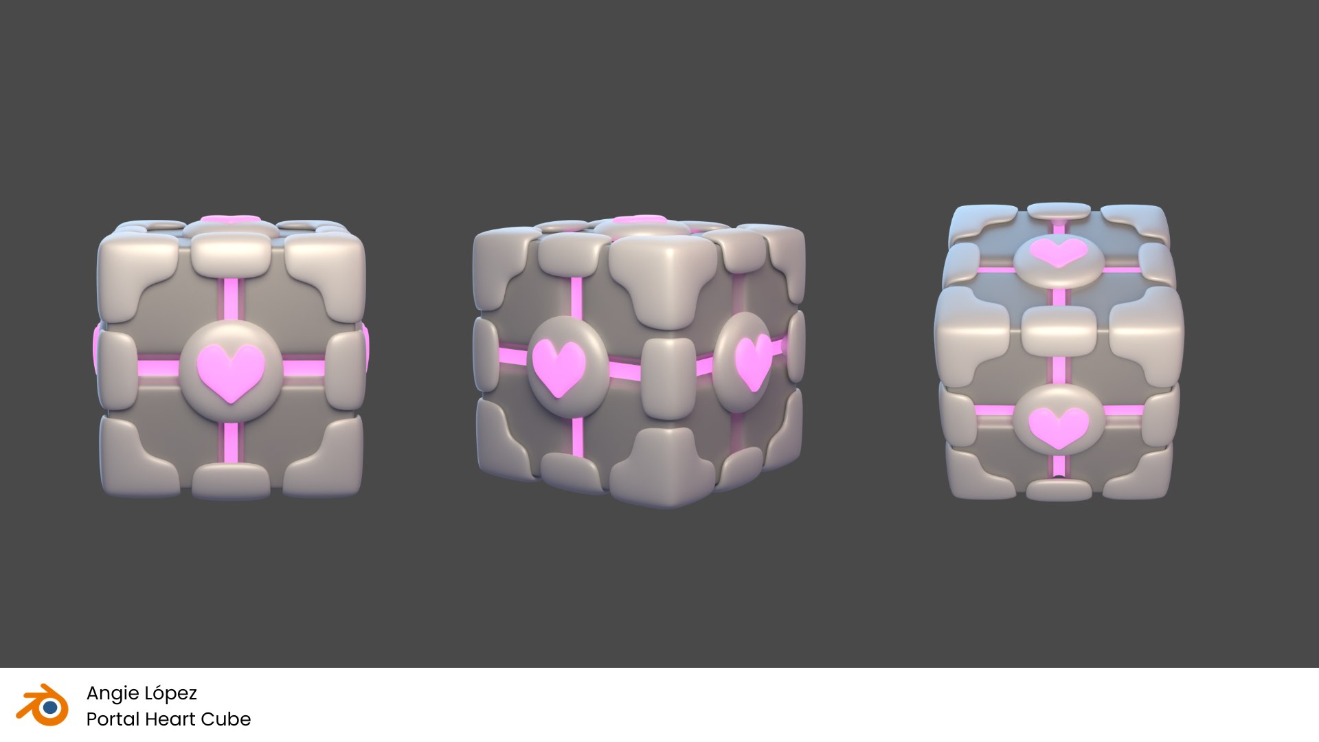 PortalHeartCube 3D Model - TurboSquid 2247188