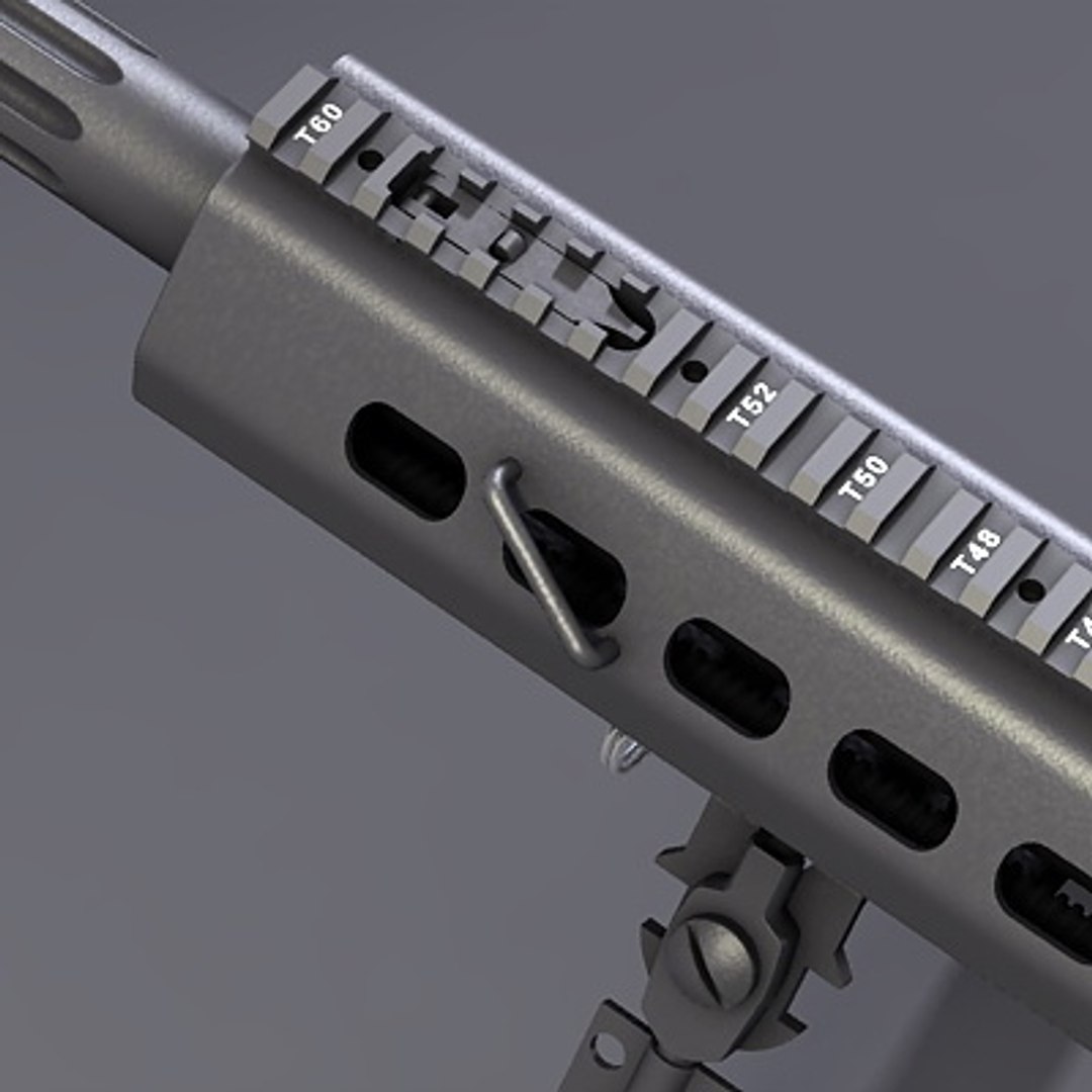Barrett M107 Rifle 3d Max