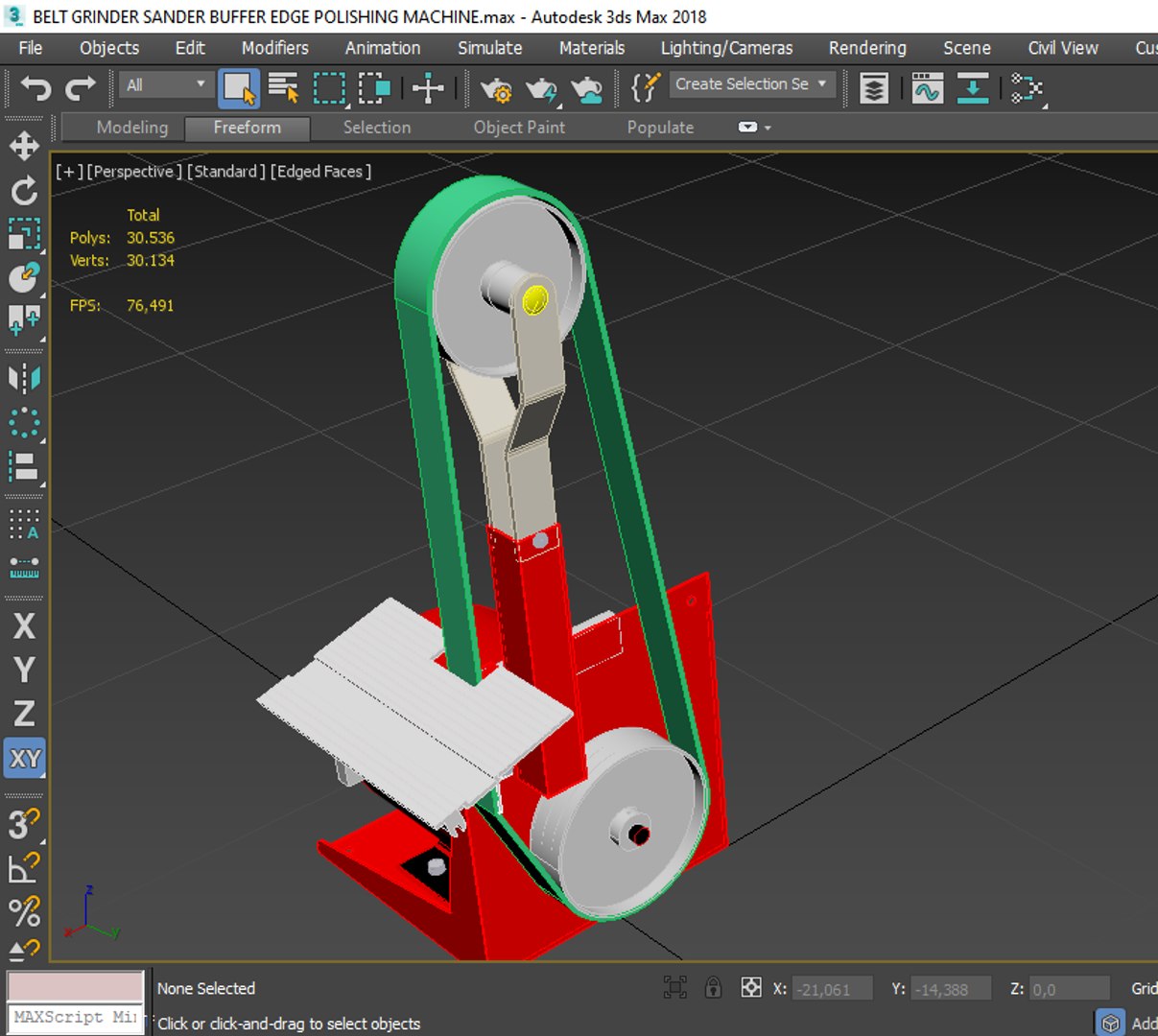 3D Model Make Belt Machining Polishing - TurboSquid 1539884