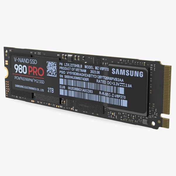modelo 3d SSD M2 NVMe Samsung 980 Pro 2TB - TurboSquid 2146040