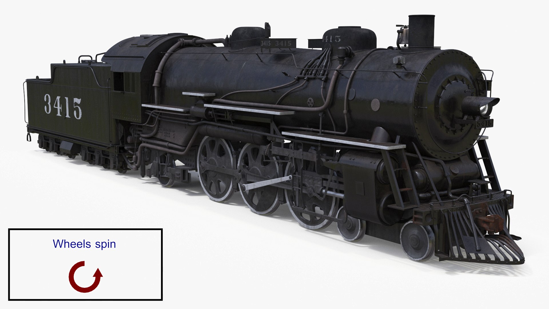 3D Rigged Vintage Trains Collection Model - TurboSquid 2383716