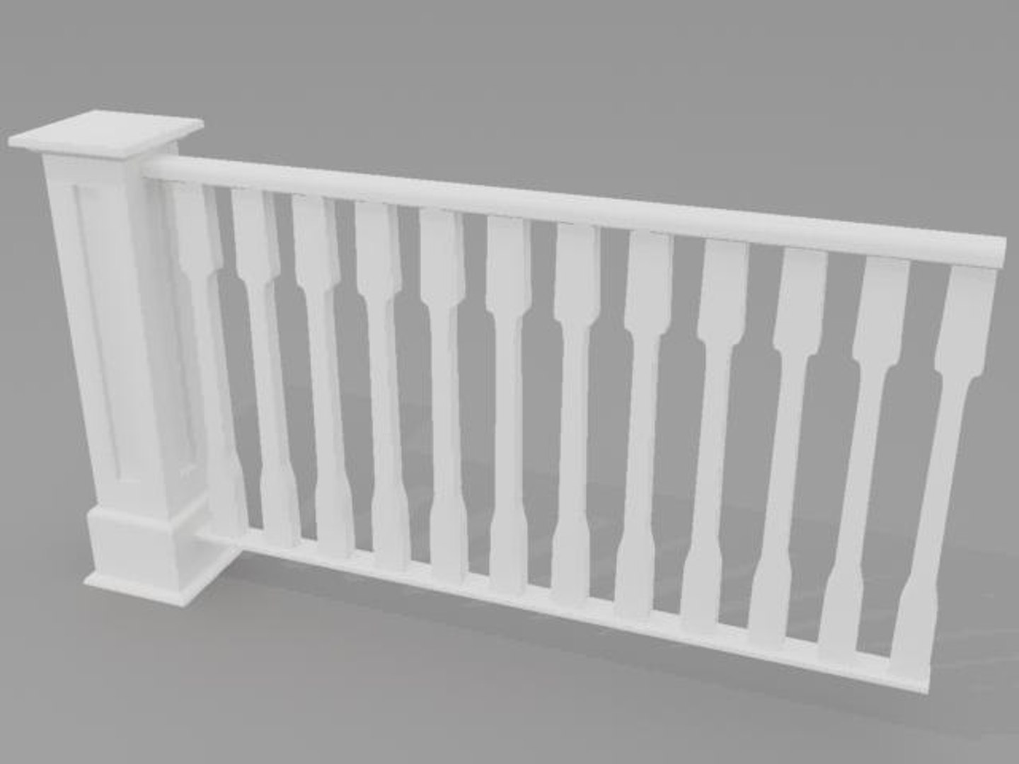 Handrail Railing 3d Max