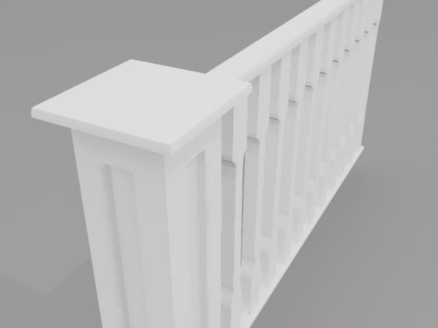 Handrail Railing 3d Max