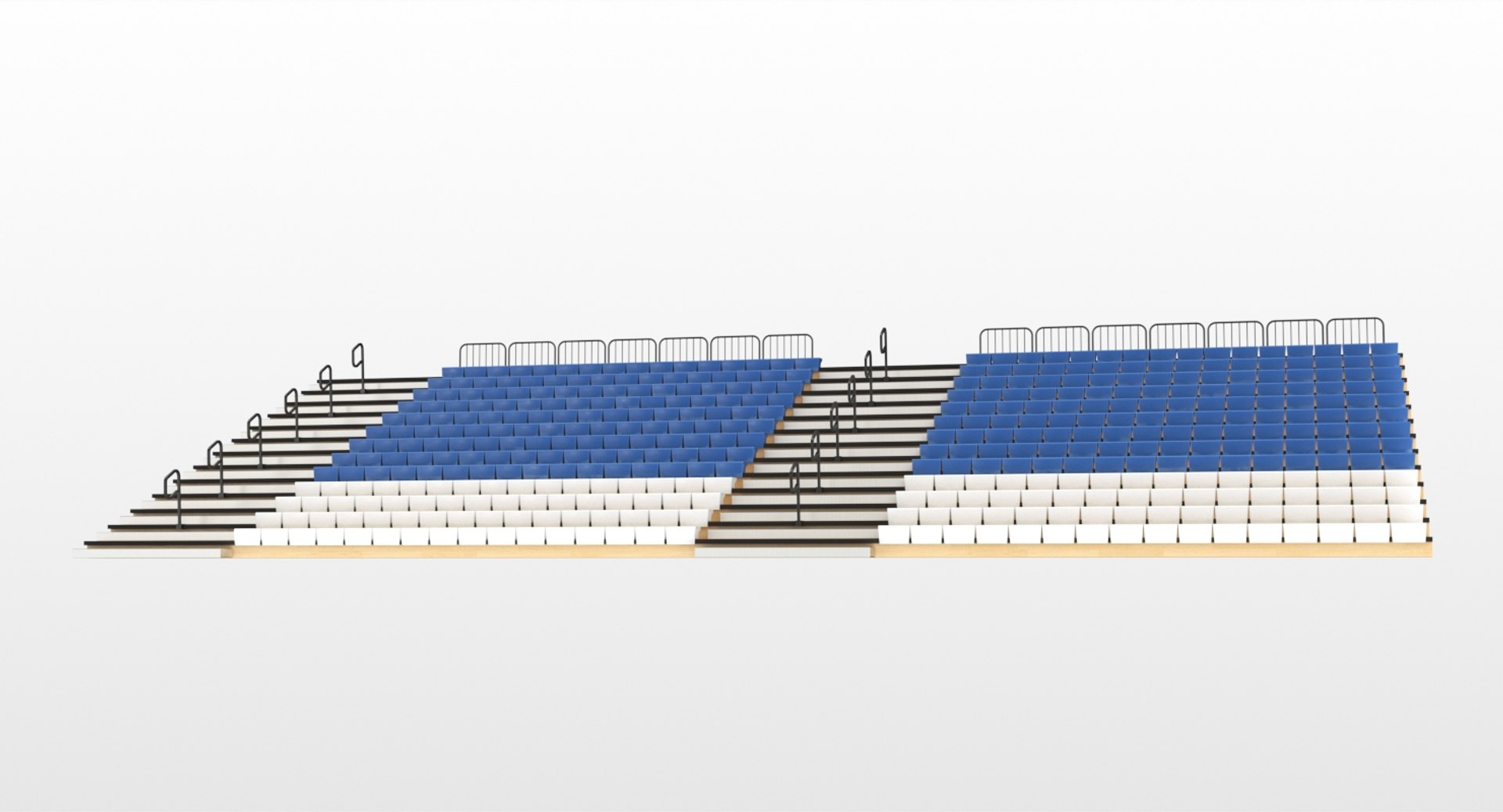 Realistic Gym Seating Tribune 3D Model - TurboSquid 1365932