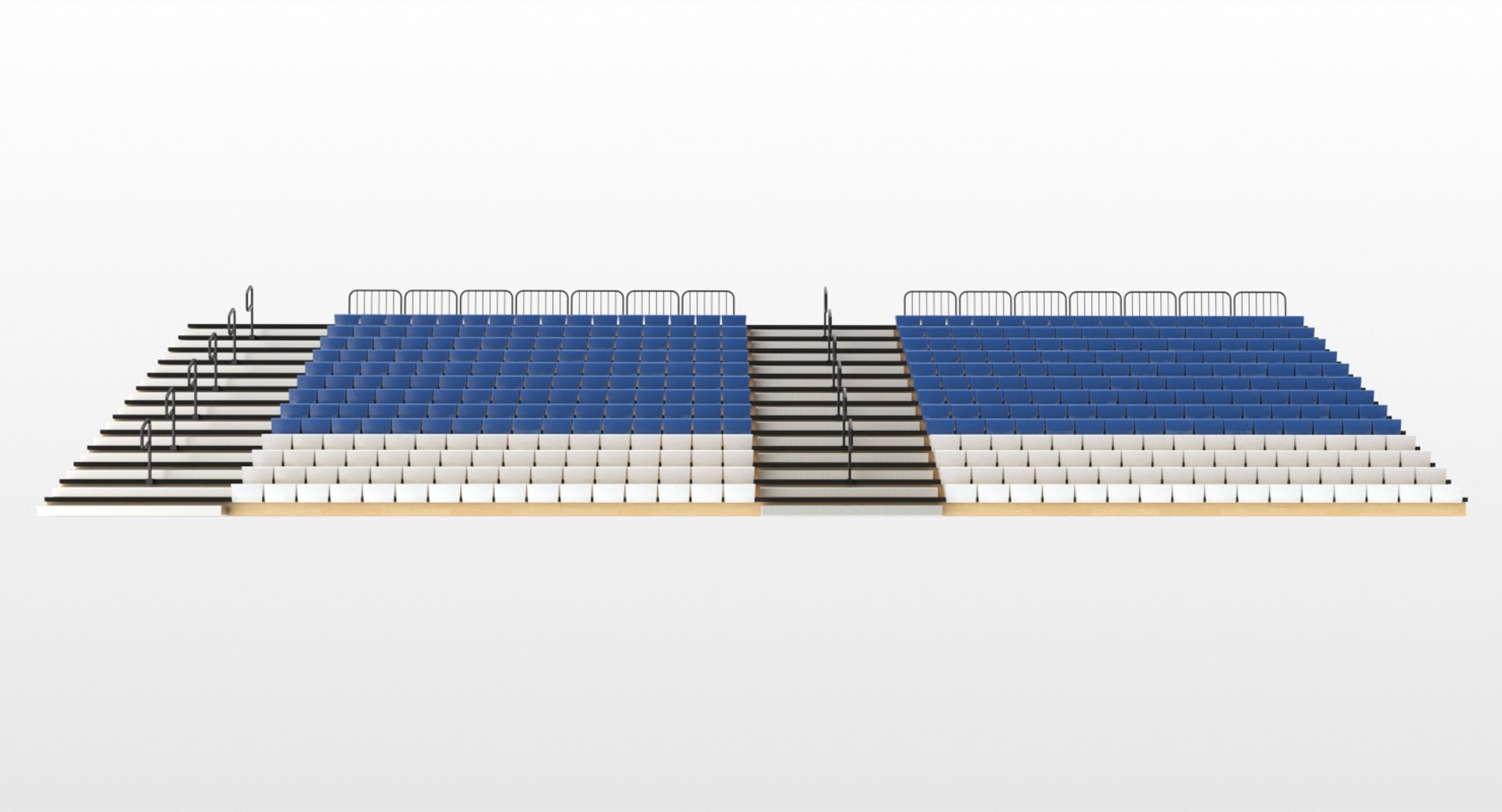 Realistic Gym Seating Tribune 3D Model - TurboSquid 1365932