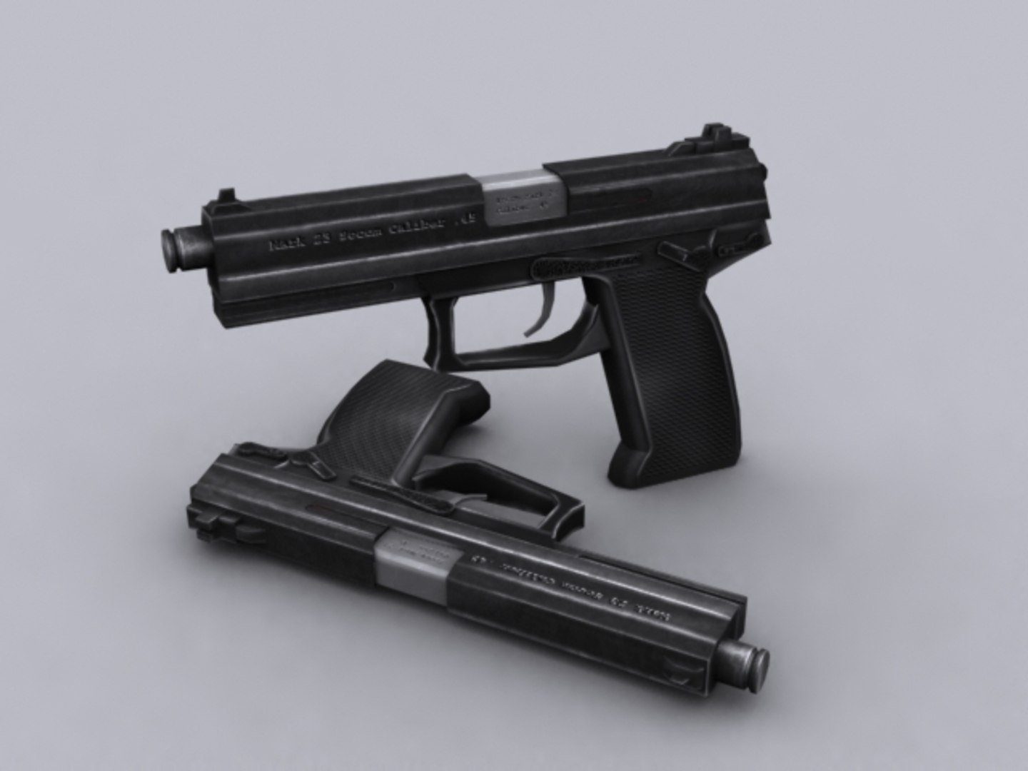 Socom Pistol 3d Model