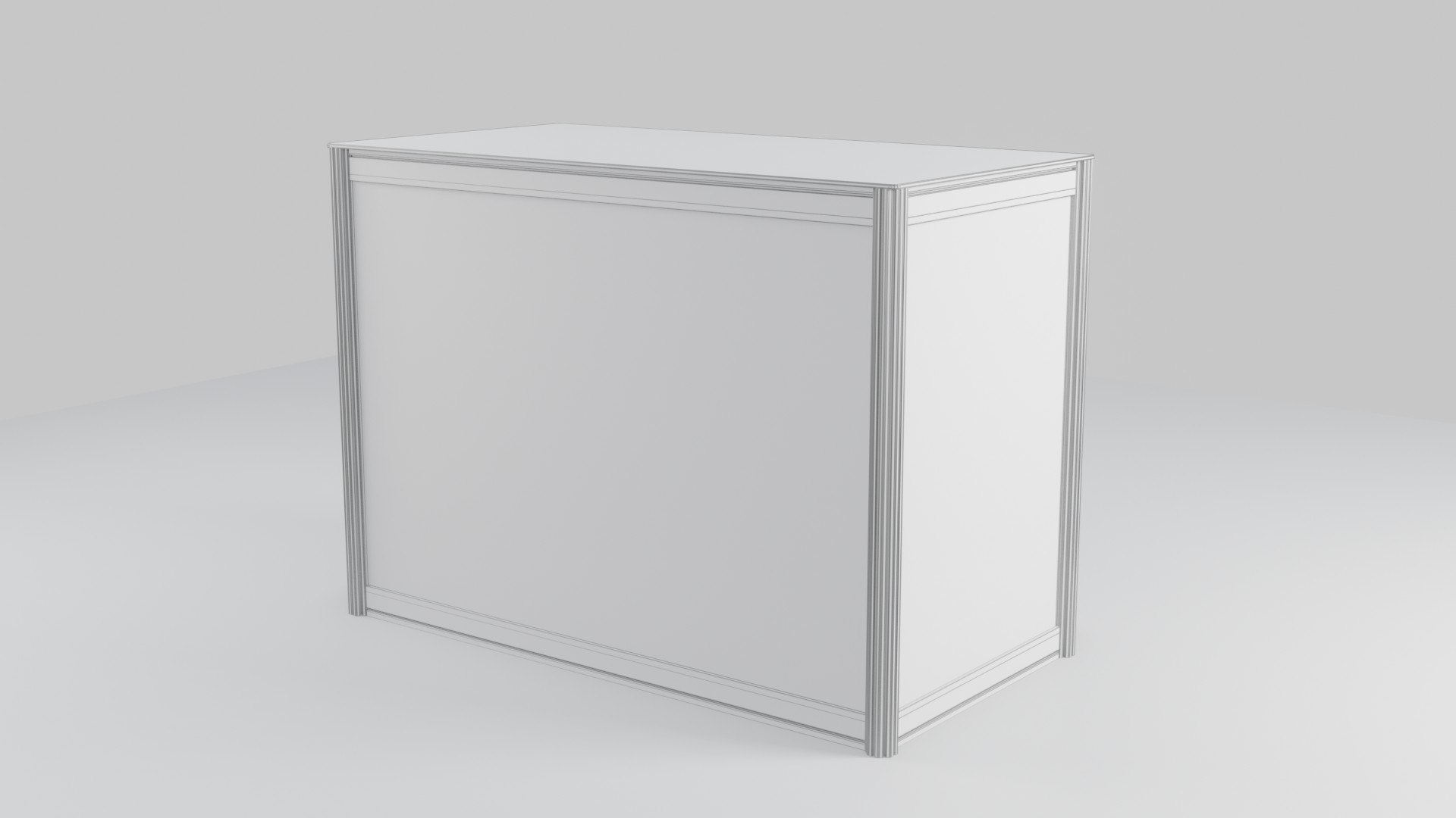 Exhibition Booth Octanium Table 1m 3D Model - TurboSquid 1991478