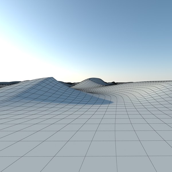 3d model desert sand