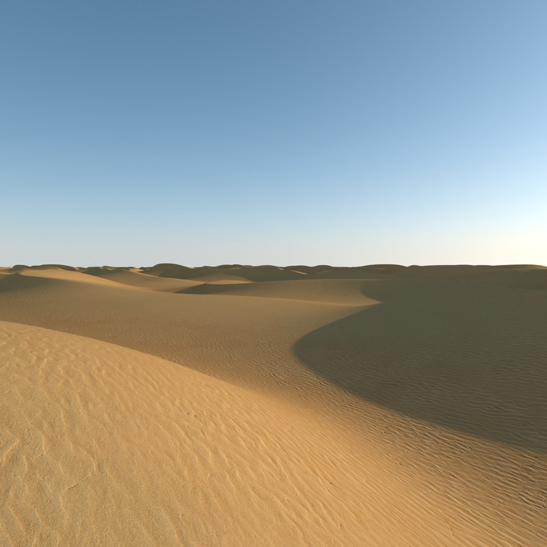 3d Model Desert Sand