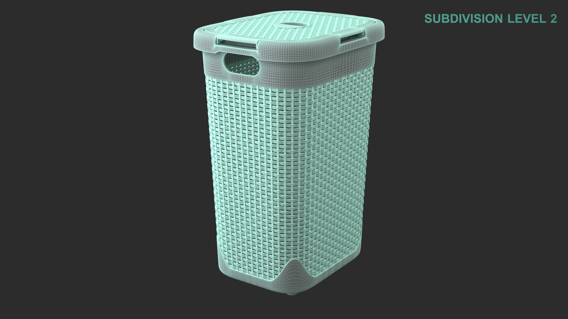 3D Model Laundry Basket - TurboSquid 1903378