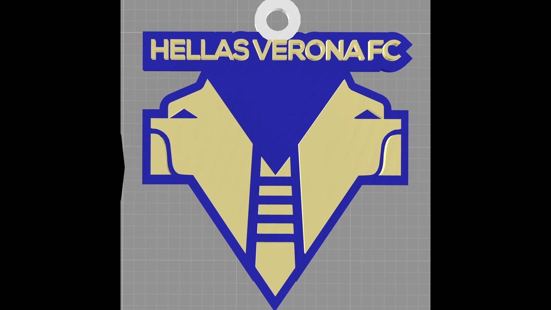 Verona Logo Shield Printable And Renderable Keychan 3D Model ...