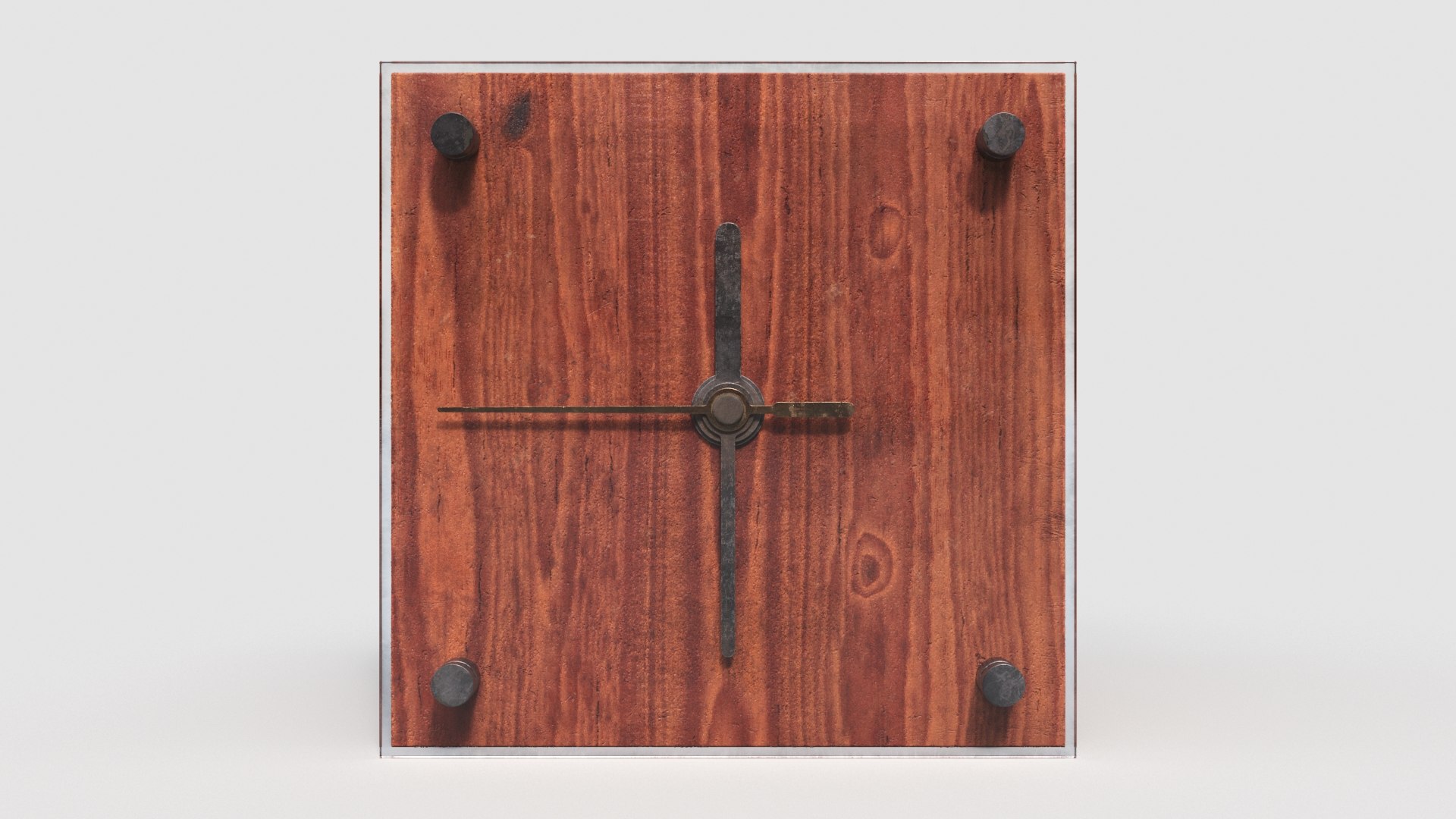 3D Aged Cedar Clock - TurboSquid 1990386