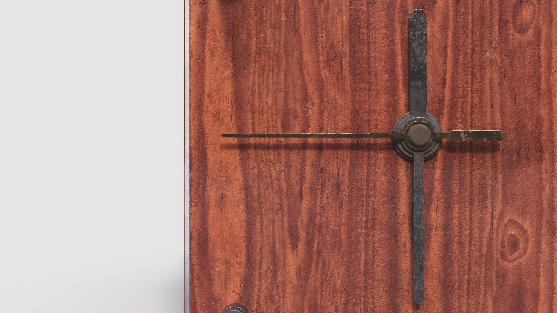 3D Aged Cedar Clock - TurboSquid 1990386