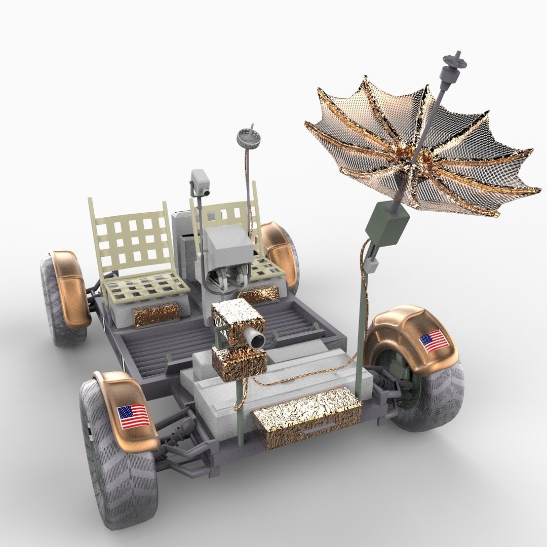 Apollo Lunar Rover Vehicle 3d Model
