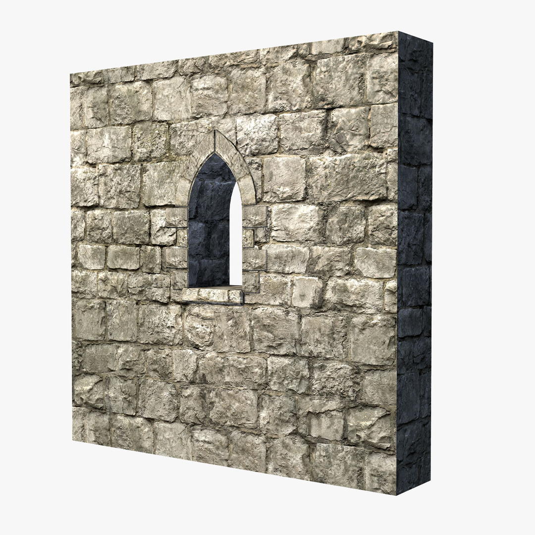 castle building set fantasy 3d blend