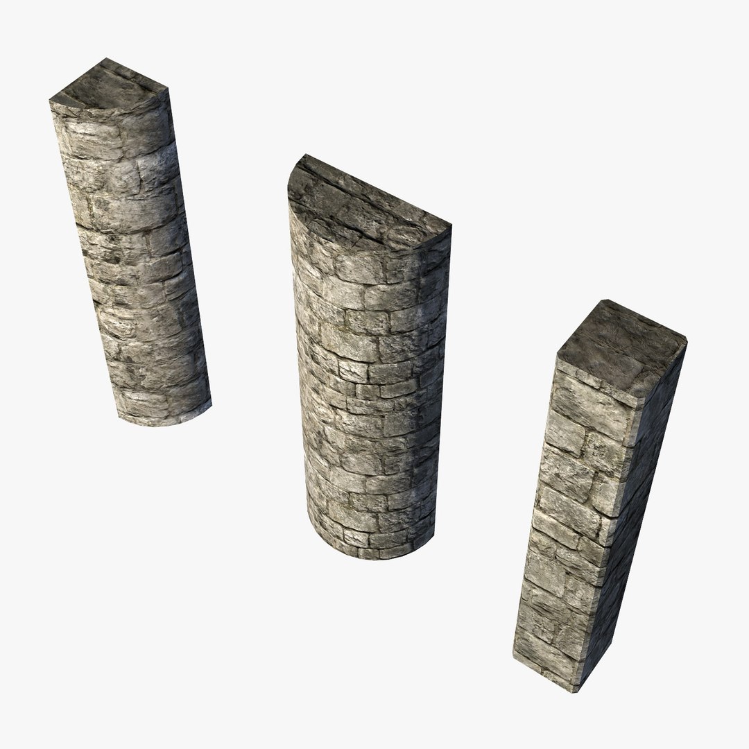 castle building set fantasy 3d blend