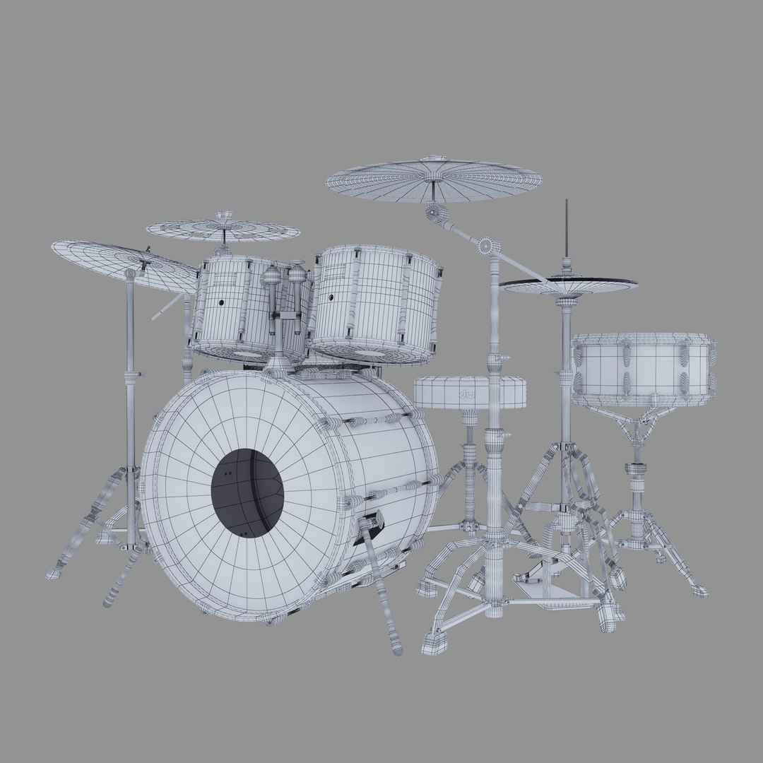 3D Drum Music Instrument - TurboSquid 1244112