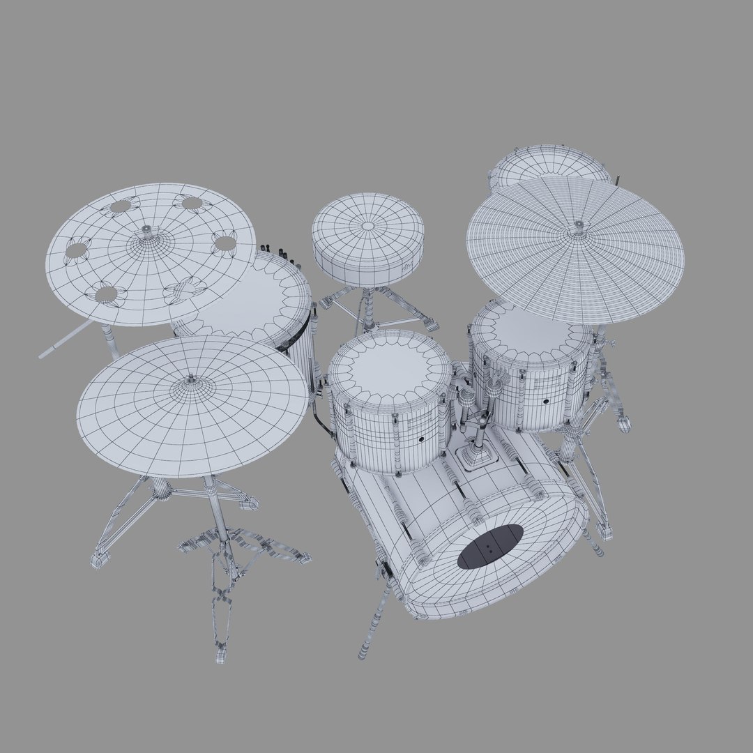 3D Drum Music Instrument - TurboSquid 1244112