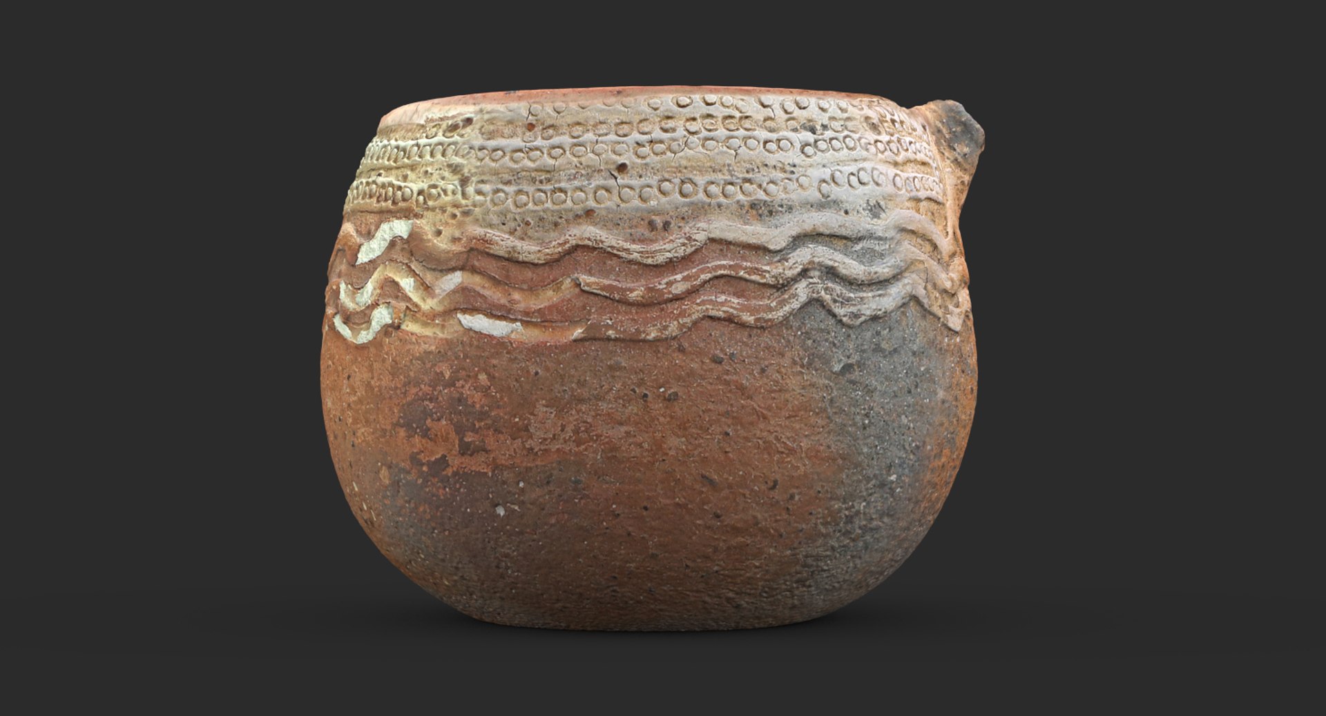 3D Ancient Saudi Pottery Pitcher - TurboSquid 1274124