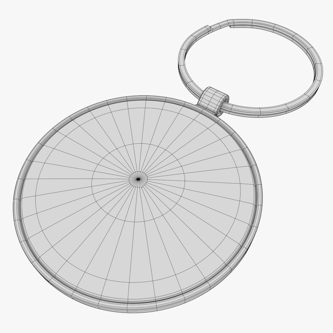 Keyring Ring Keys 3 3d Obj