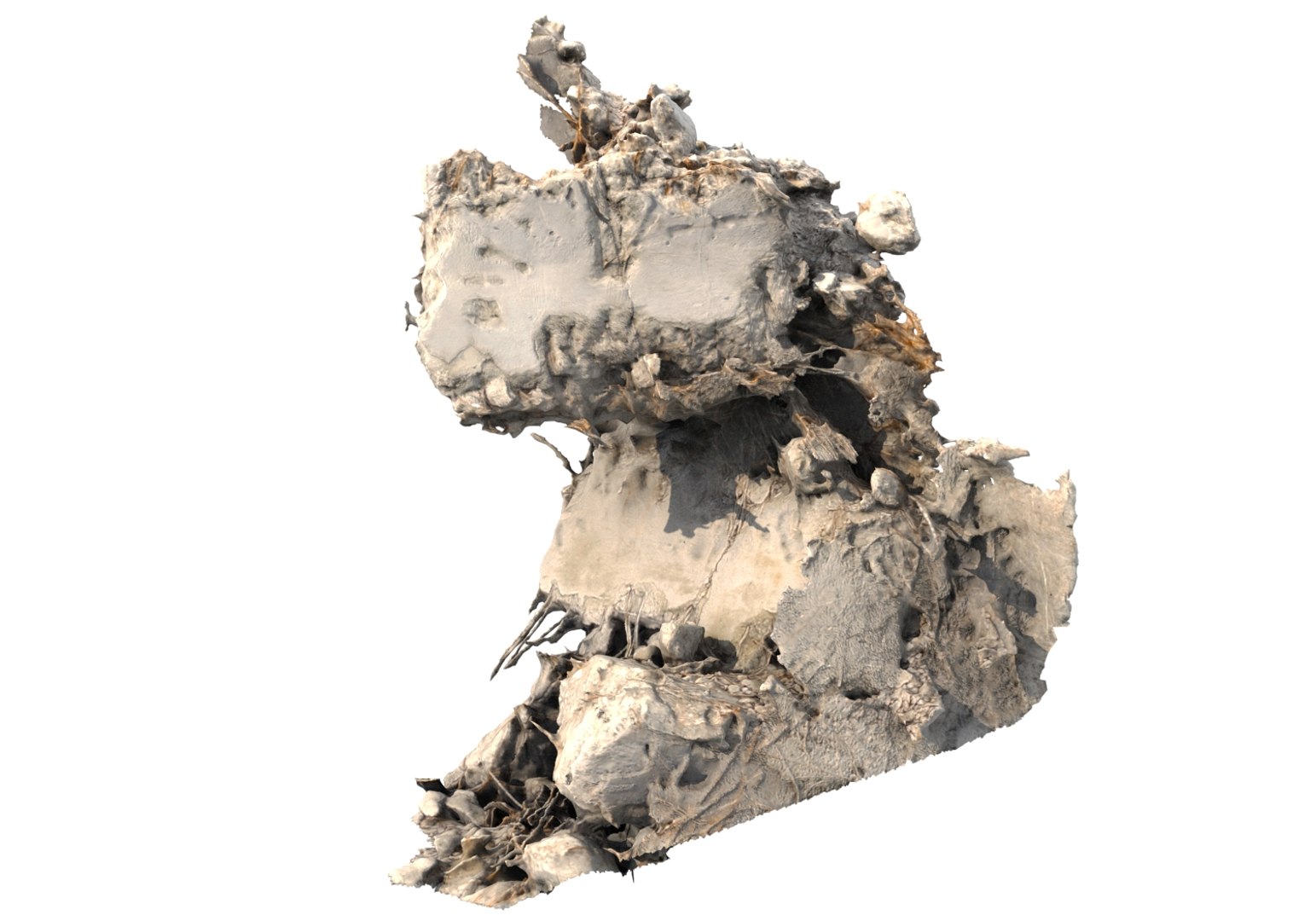 3D Concrete Rubble Hanging Pack - TurboSquid 1722770
