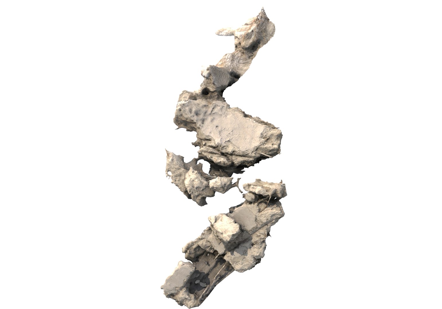 3D Concrete Rubble Hanging Pack - TurboSquid 1722770