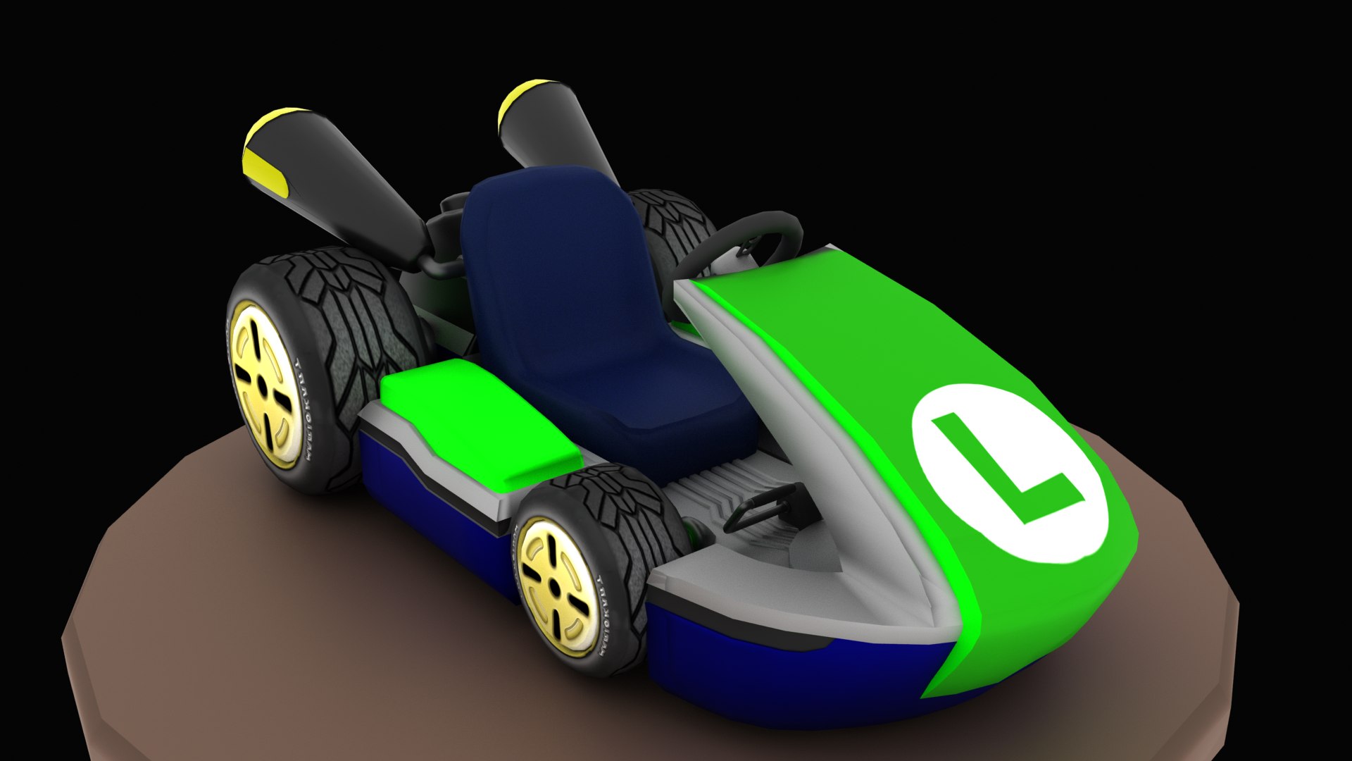 LUIGI KART good 3D model - TurboSquid 2042398