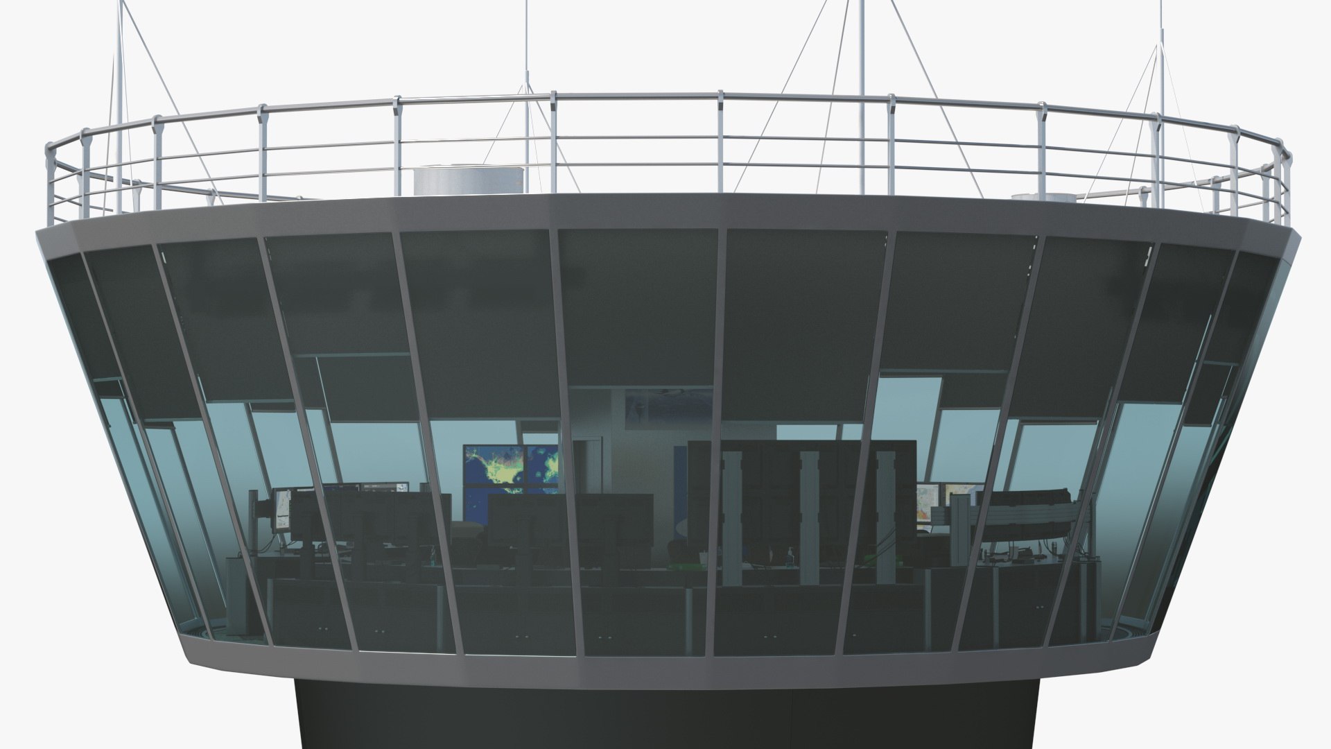 3D Model Airport Air Traffic Control Towers Collection - TurboSquid 2080794