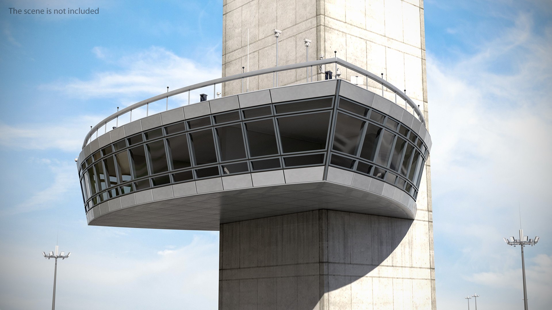 3D model Airport Air Traffic Control Towers Collection - TurboSquid 2080794