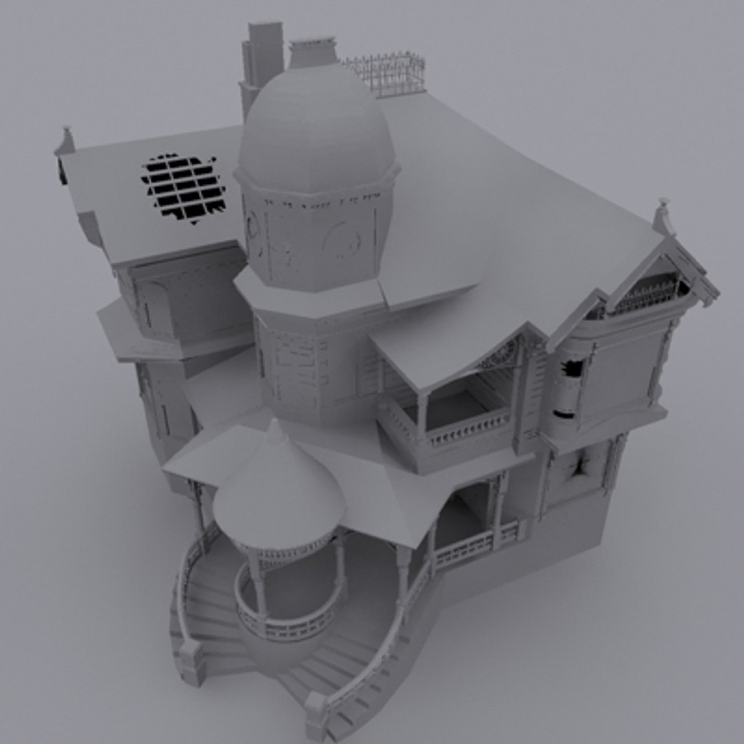 3d model haunted house