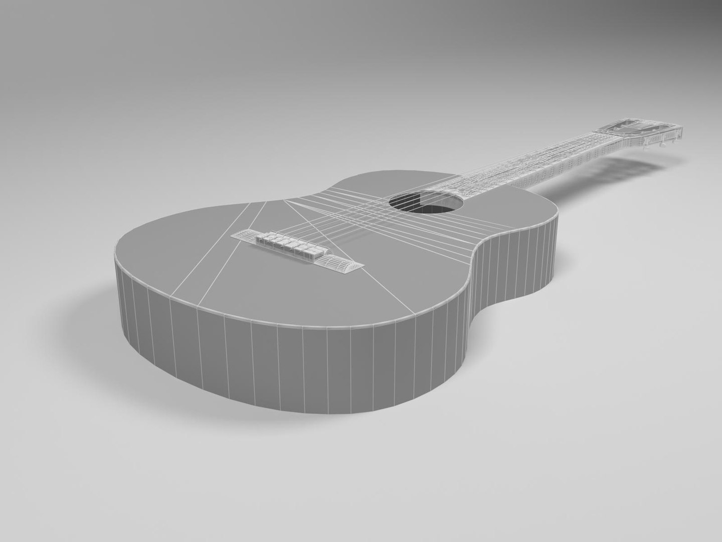 Classical guitar 3D model - TurboSquid 1192684