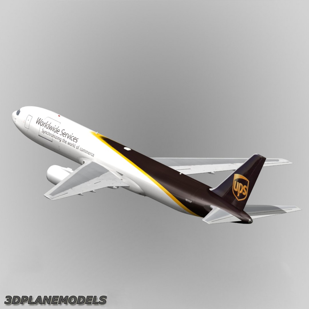 3d Model Ups 767