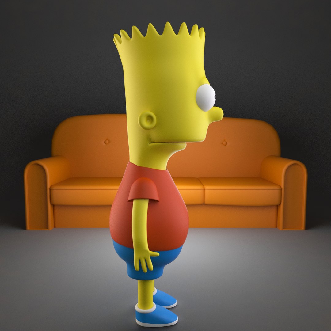 3d bart simpson