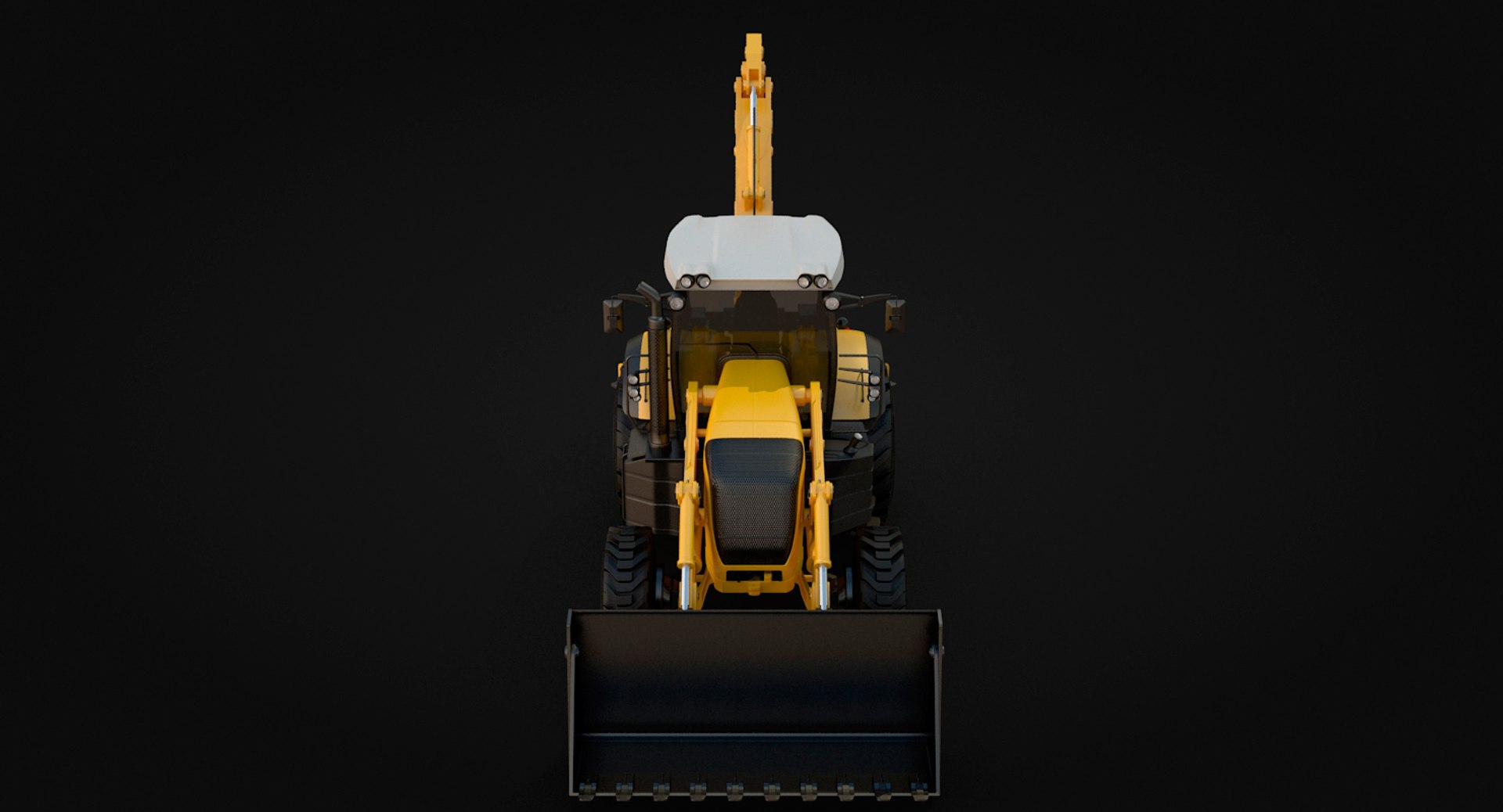 Backhoe Earth Auger 3D Model - TurboSquid 1226897