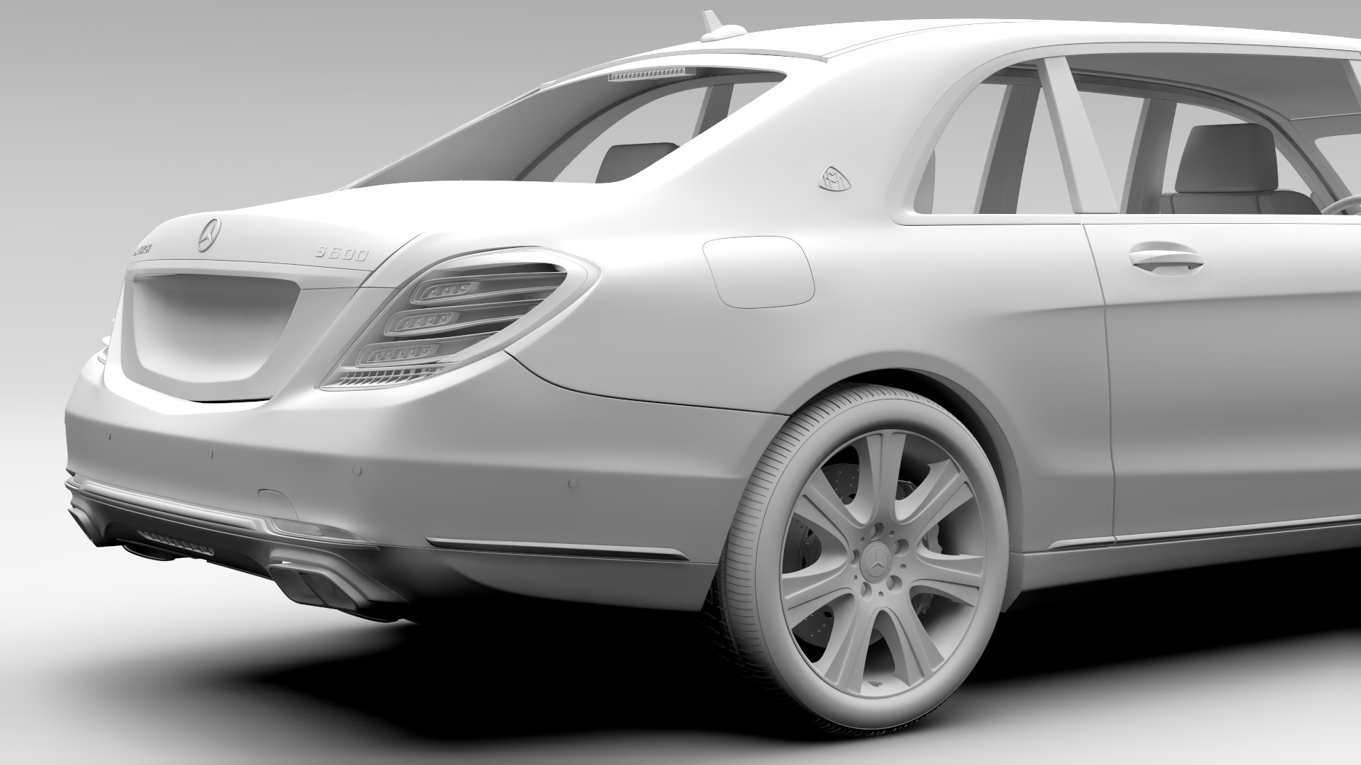 Mercedes Maybach Pullman Guard 3d Model