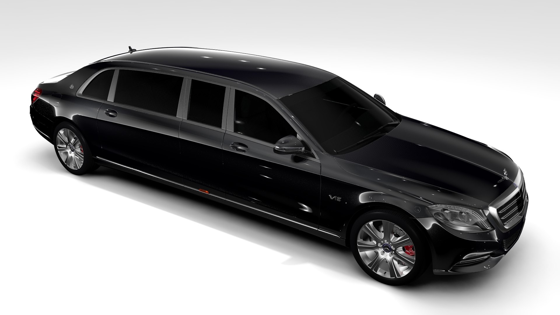 Mercedes Maybach Pullman Guard 3d Model