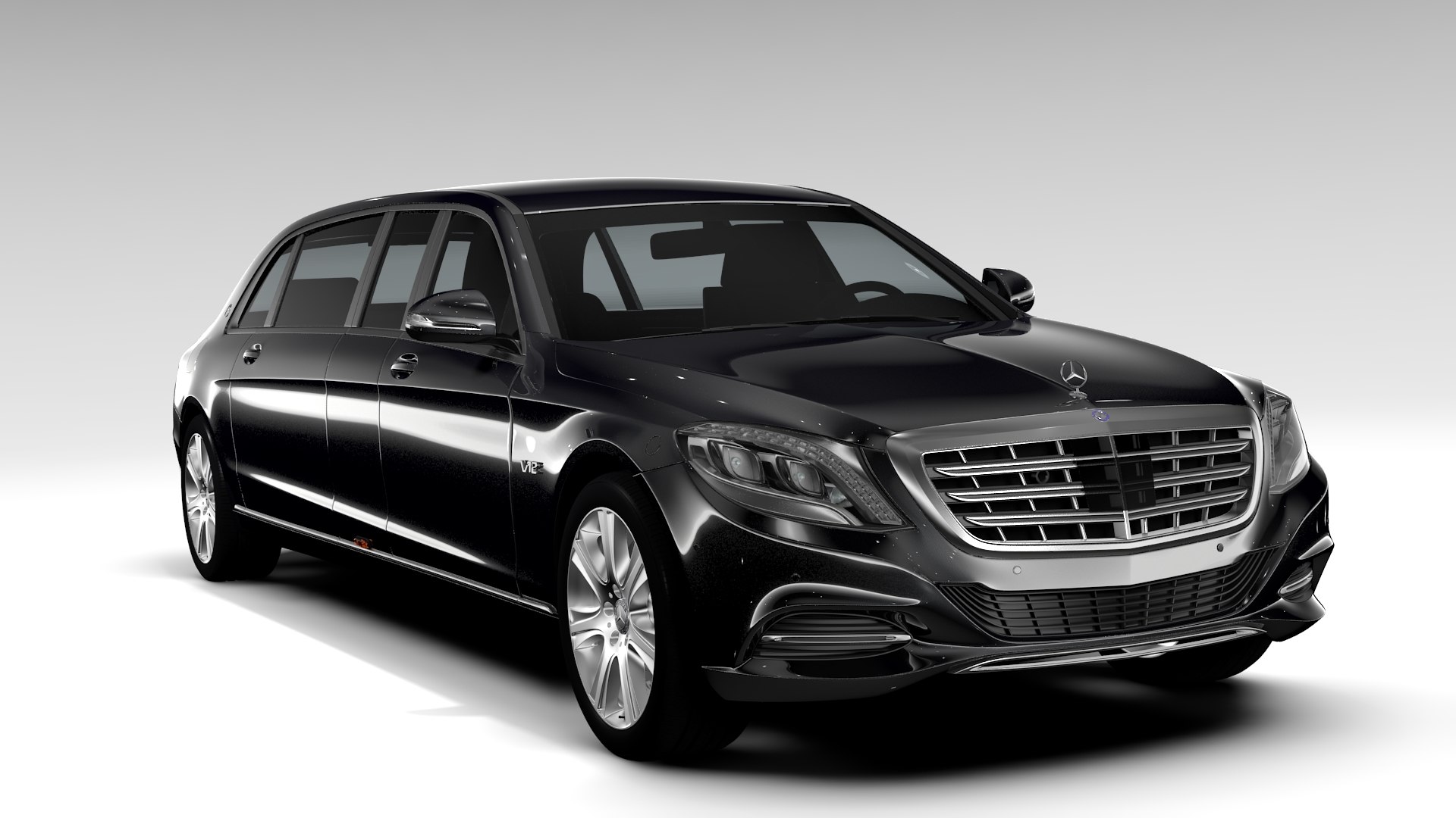 Mercedes Maybach Pullman Guard 3d Model