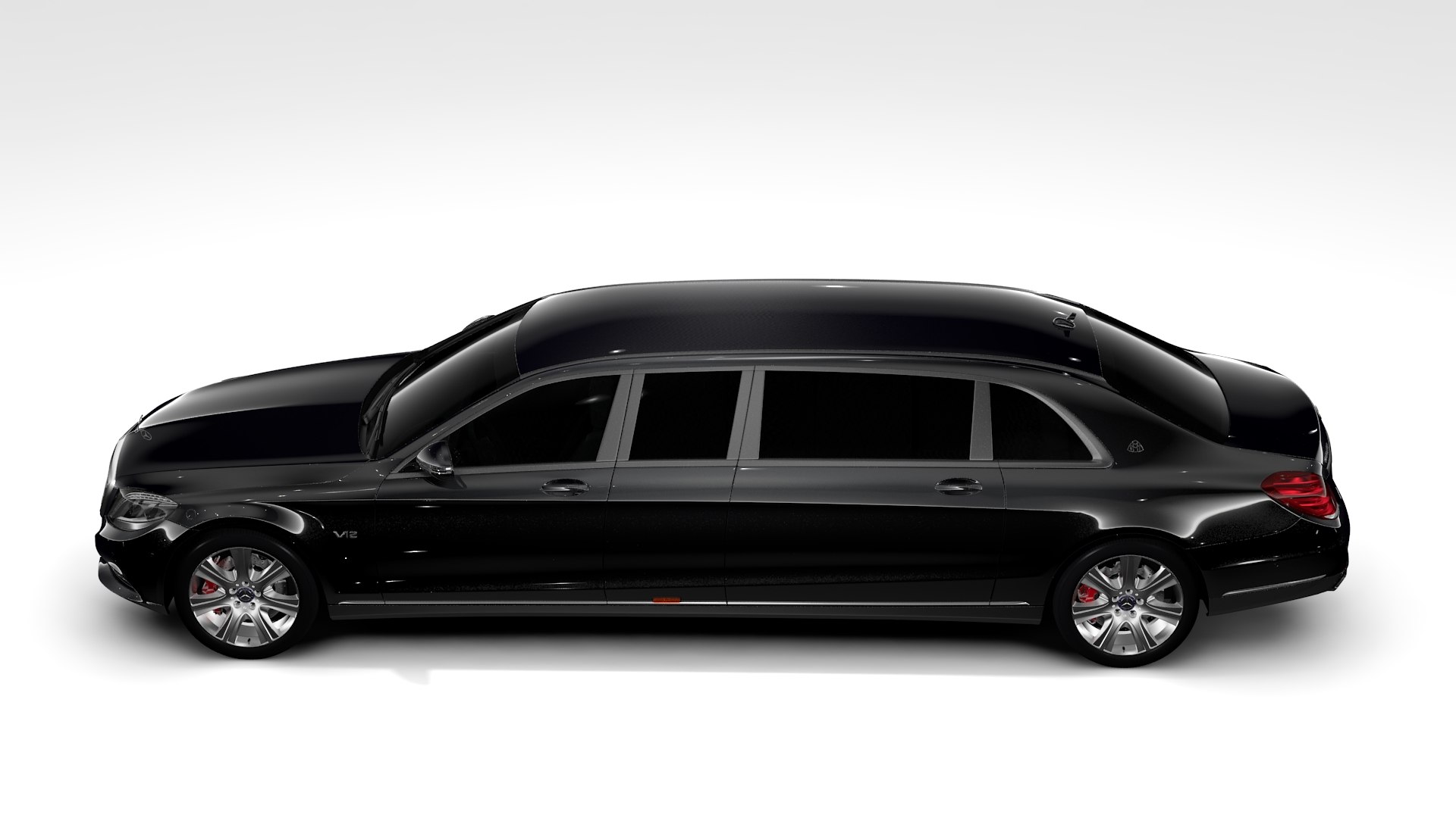 mercedes maybach pullman guard 3d model