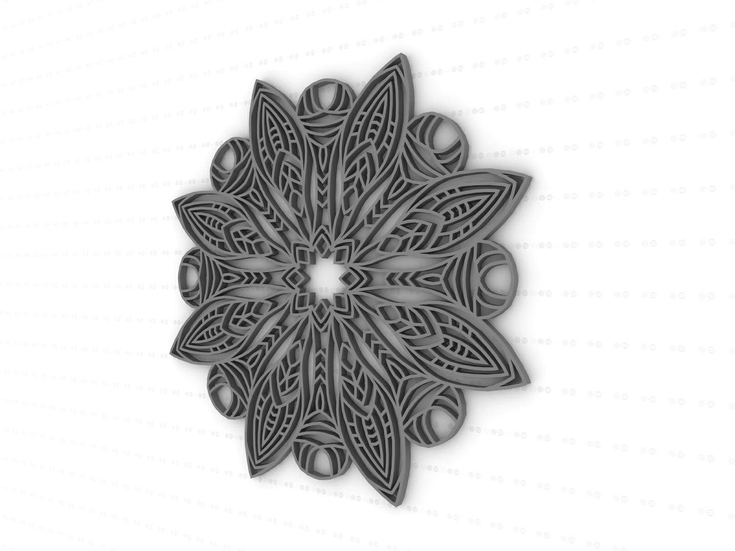 Mandala cnc 3D - TurboSquid 1454677